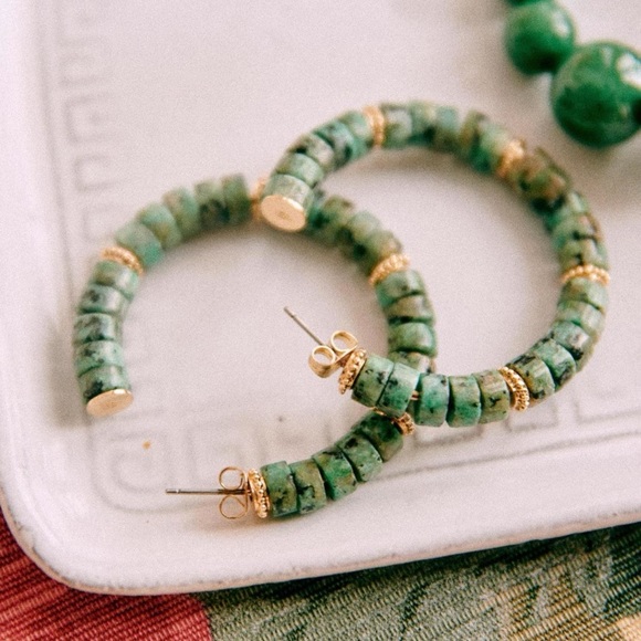 Sezane | Jewelry | Sezane Jade Earrings Nwt | Poshmark